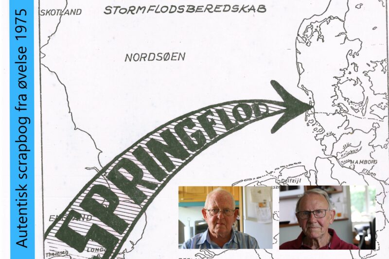 Scrapbog om varslingsøvelsen - stormflod / springflod - udarbejdet af Bent Christensen og Ernst ...
